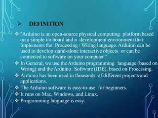 TECH TALK-4TH SEM.pptx the arduino haha | PPT