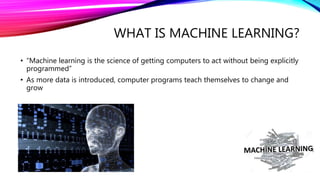 Machine Learning and the Cloud | PPT