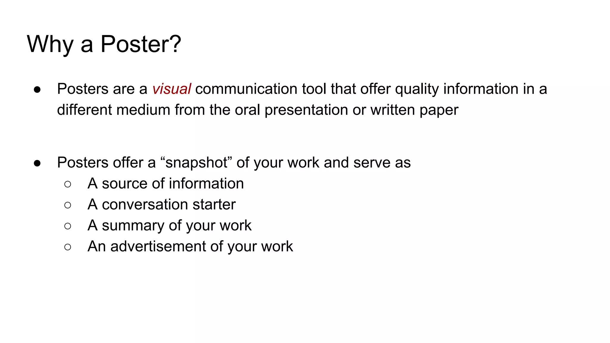 STCC Library Tech Talk: How to make a Poster | PPT