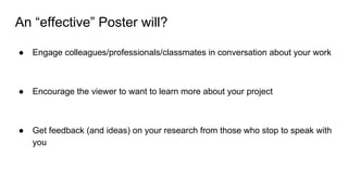 STCC Library Tech Talk: How to make a Poster | PPT