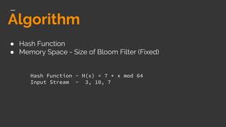 Tech talk Probabilistic Data Structure | PPTX