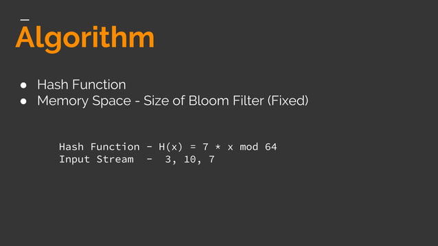 Tech talk Probabilistic Data Structure | PPT