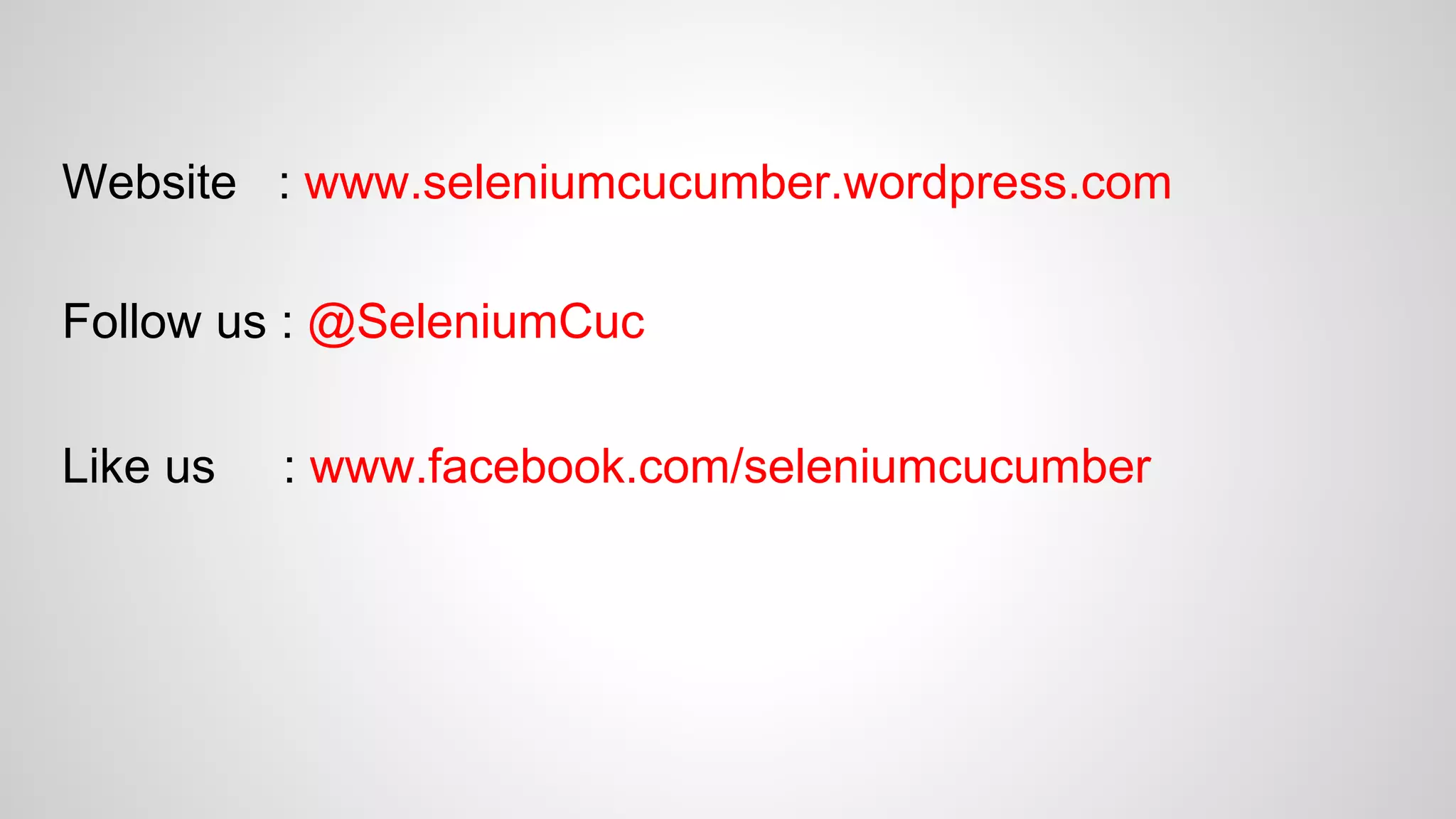 selenium-cucumber | PPTX