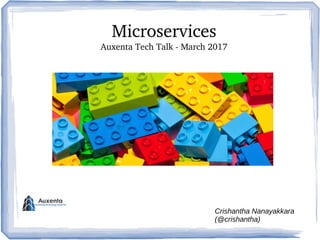 Microservices Tech Talk: An Introduction to Microservices Architecture | PPT