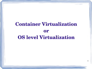 Container Architecture | PDF