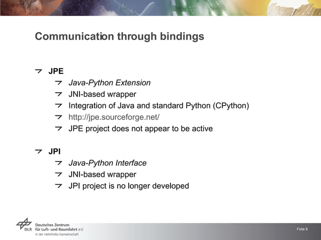 Communication between Java and Python | PPT