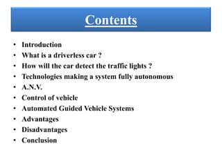 Techtalk. emerging technolgy. driverless car | PPT