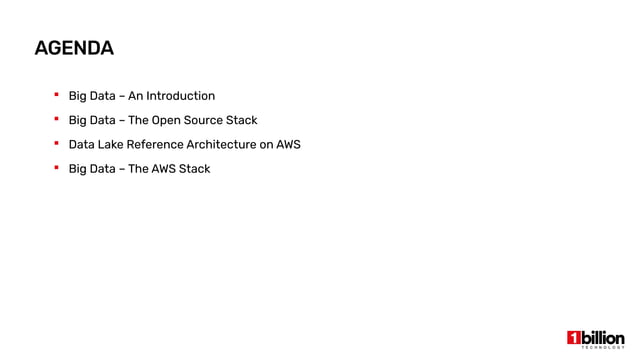 AWS Big Data Landscape | PPT