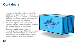 Tech talk Introduction to containers | PPT