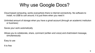 Tech talk intro to Google Drive | PPTX