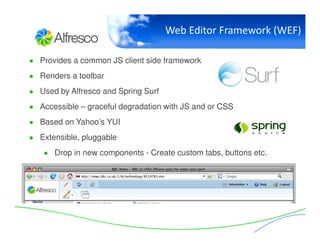 Tech talk live alfresco web editor [compatibility mode] | PPT
