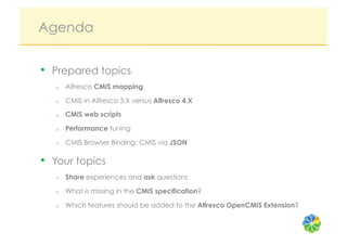 Tech talk live alfresco cmis | PPT