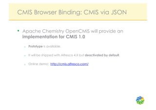 Tech talk live alfresco cmis | PPT