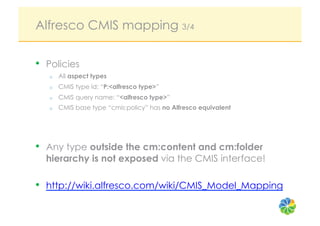 Tech talk live alfresco cmis | PPT