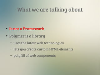 Tech talk polymer | PPT