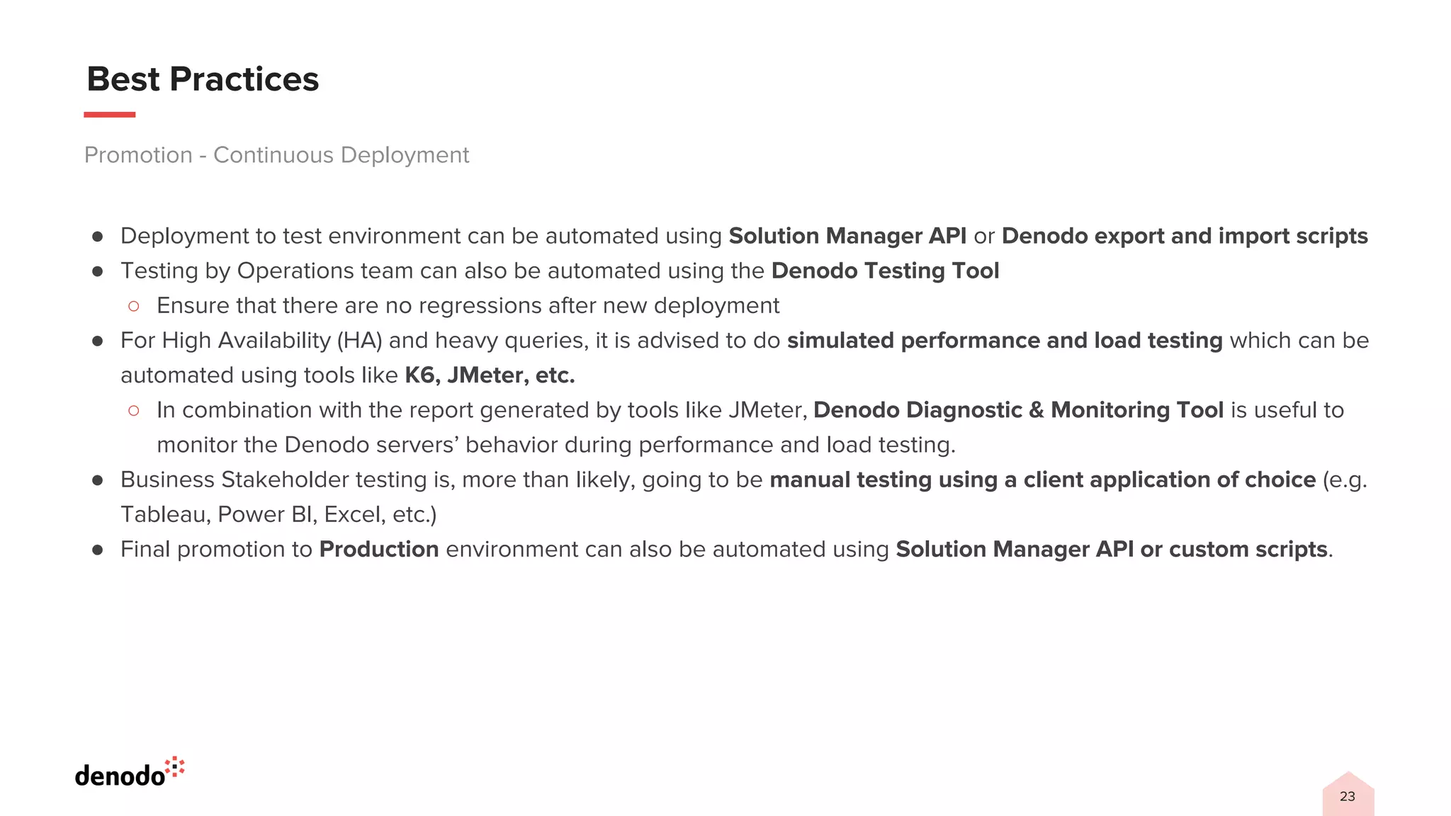 Agile Development Lifecycle and Best Practices with Denodo | PPT