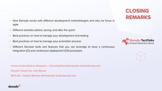 Agile Development Lifecycle and Best Practices with Denodo | PPT