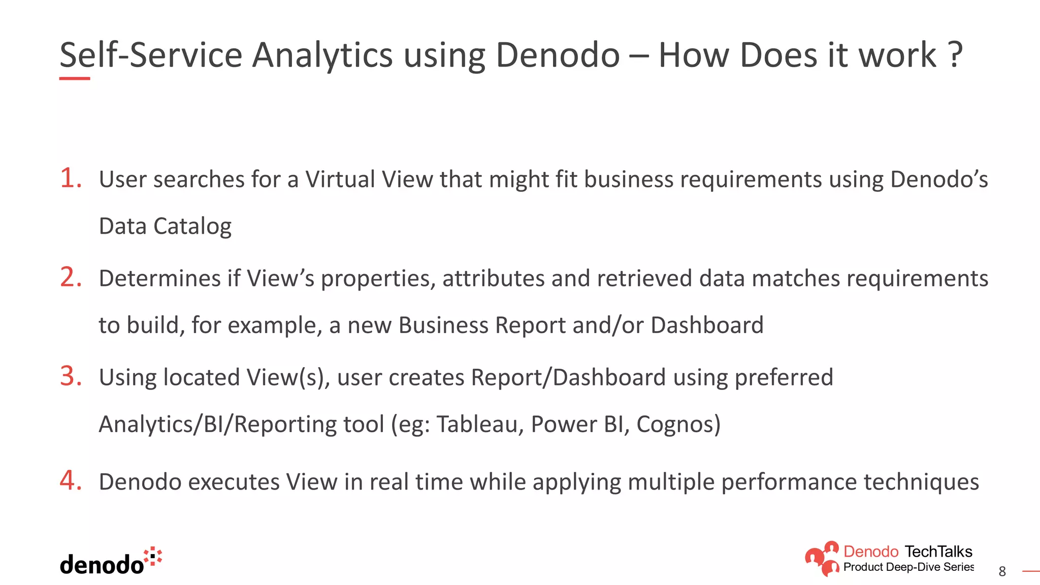 Self Service Analytics enabled by Data Virtualization from Denodo | PDF | Cloud Computing | Internet