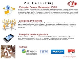 Alfresco Tech Talk Live- Zoho/Alfresco integration | PPT