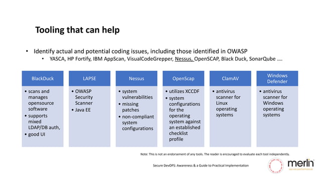 Secure Devops Implementation Guidance Ppt