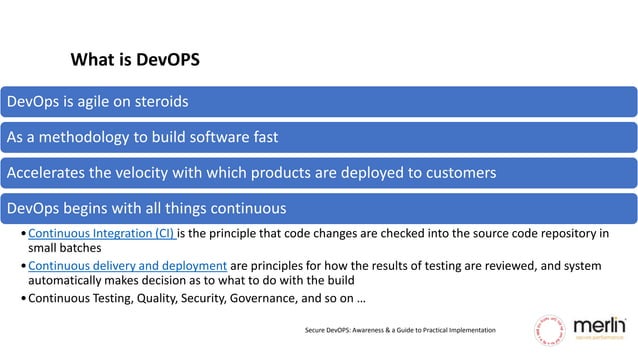 Secure Devops Implementation Guidance Ppt