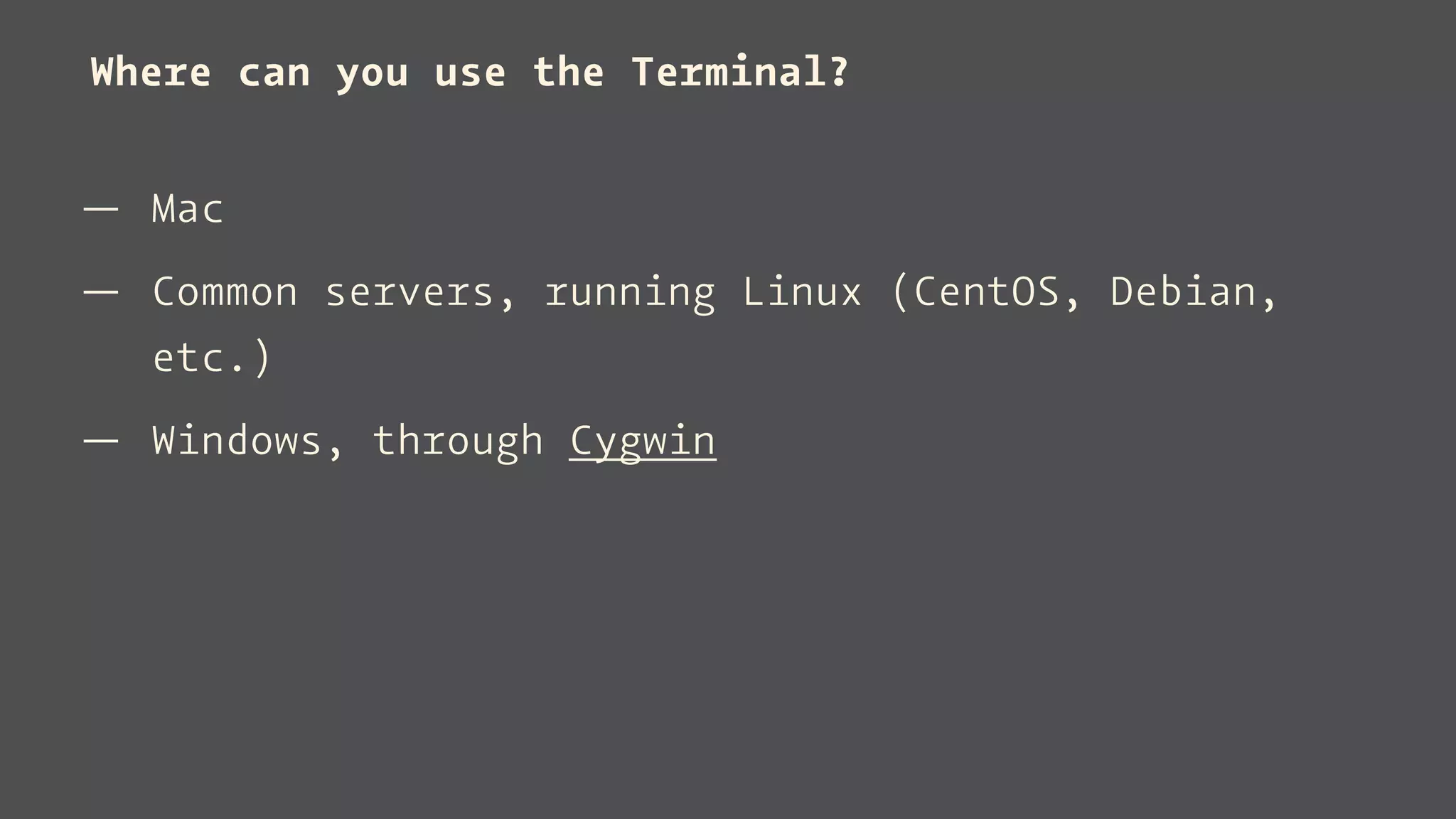 Getting started with the Terminal | PDF
