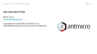Tech talk with Antmicro - Building an open source system verilog ecosystem | PDF