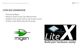 Tech talk with Antmicro - Building your world out of blocks with renode and lite x | PDF