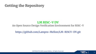 Tech talk with lampro mellon an open source solution for accelerating verification of risc-v ...
