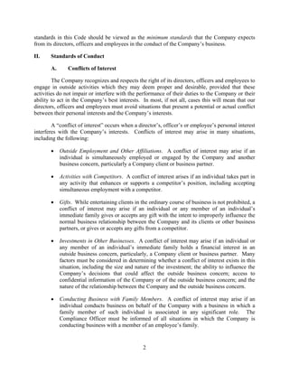 TechTarget Corporate Governance Code Of Business Conduct And Ethics | PDF