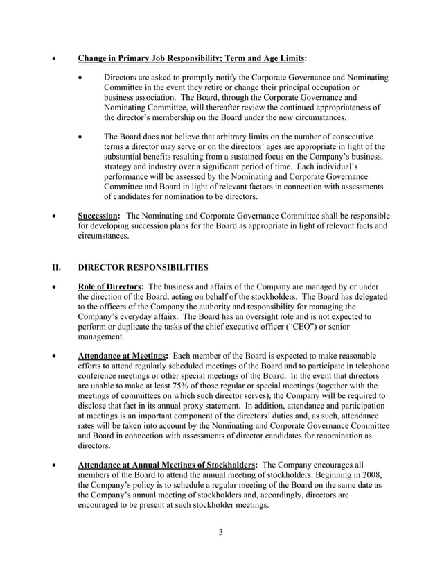 TechTarget Corporate Governance Corporate Governance Guidelines | PDF