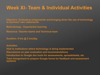 Techteach activity schedule | PPT