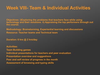 Techteach activity schedule | PPT