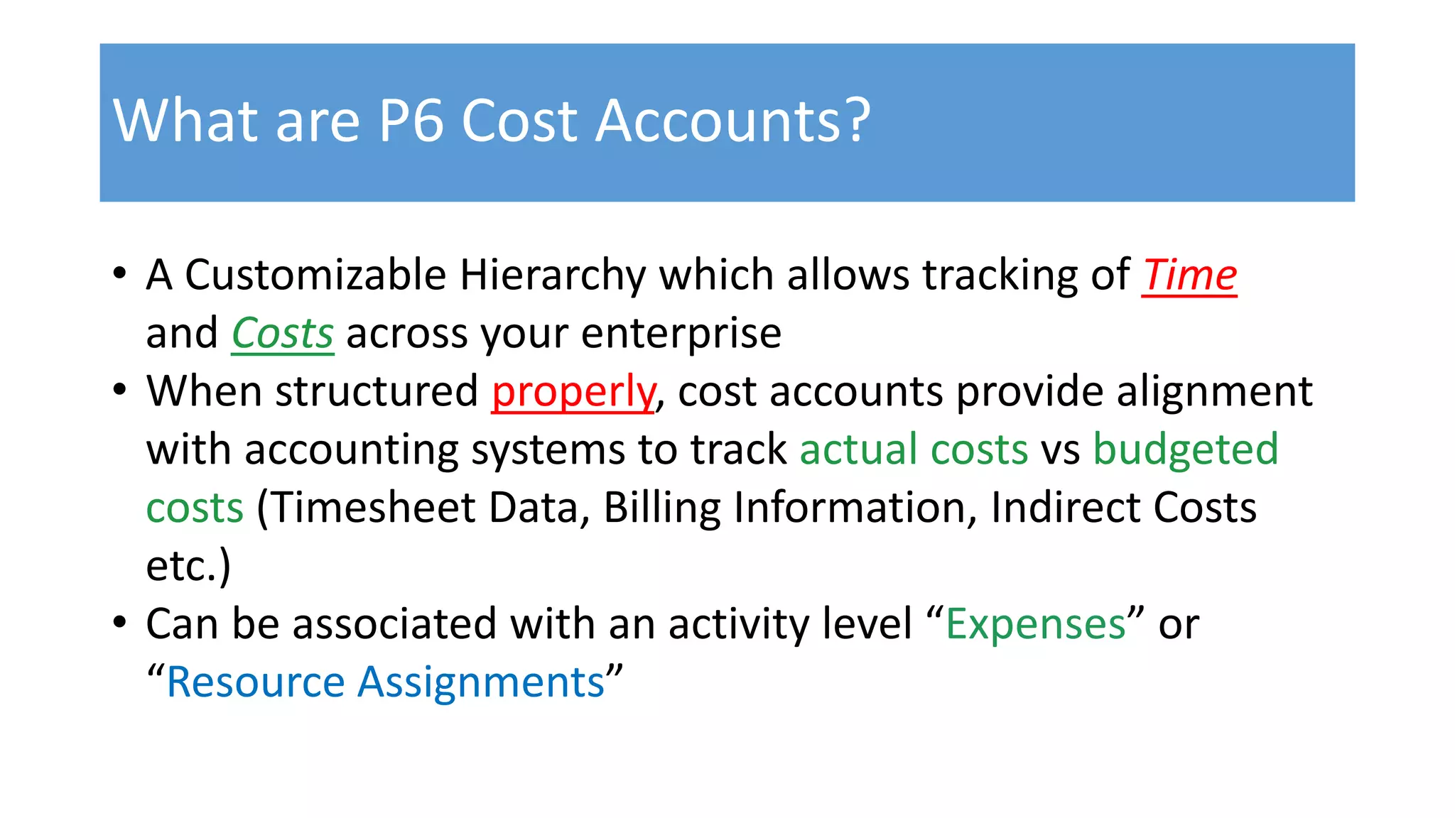 Fundamentals of Cost and Schedule Alignment | PPT
