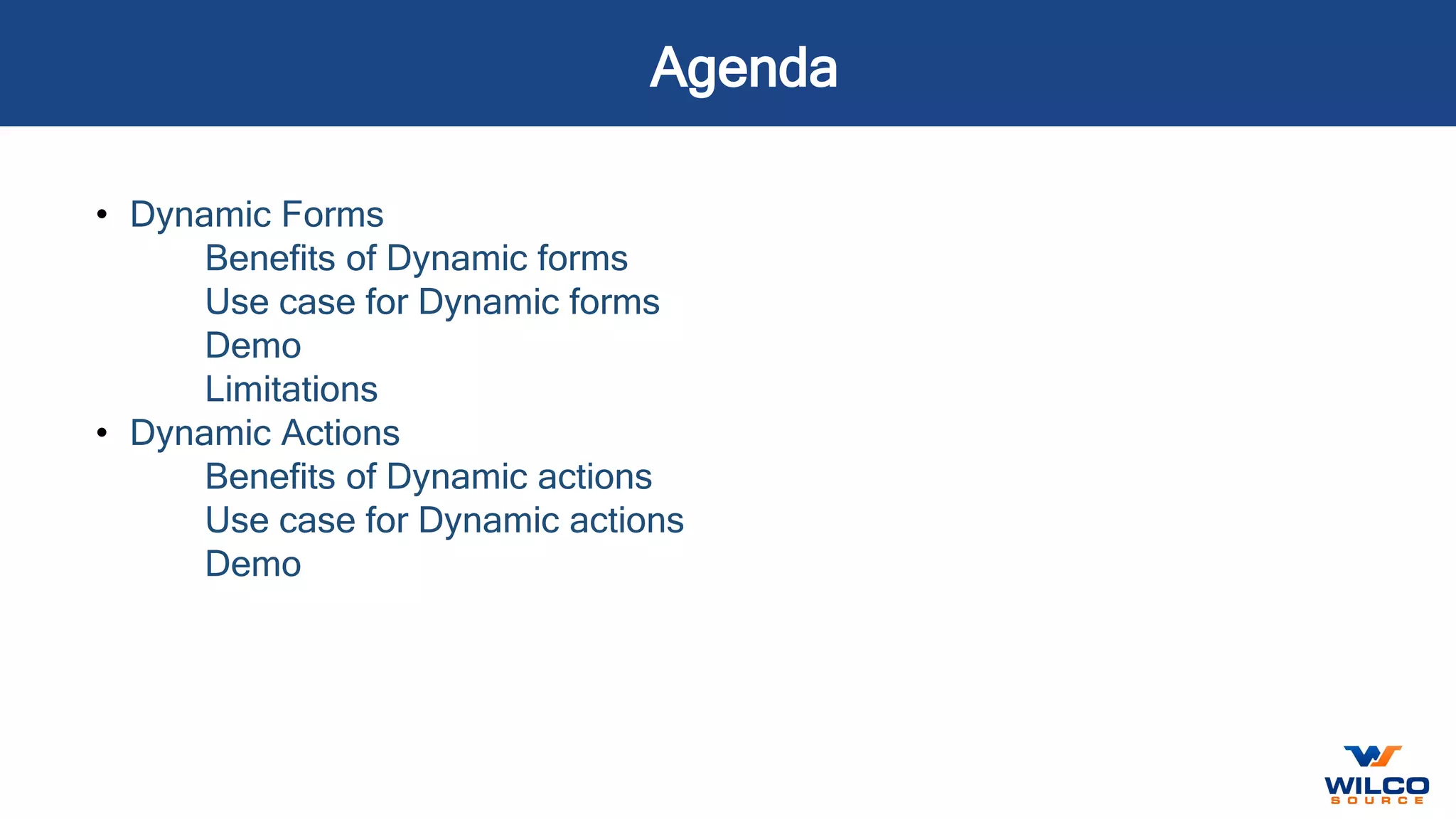Dynamic Forms and Actions | PPT