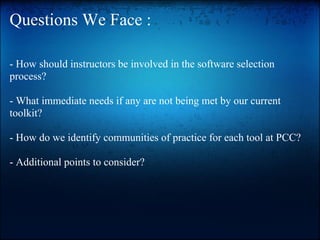 Tech Tools At PCC | PPT