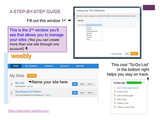 Creating a Classroom Website Using Weebly | PPTX | Web Development ...