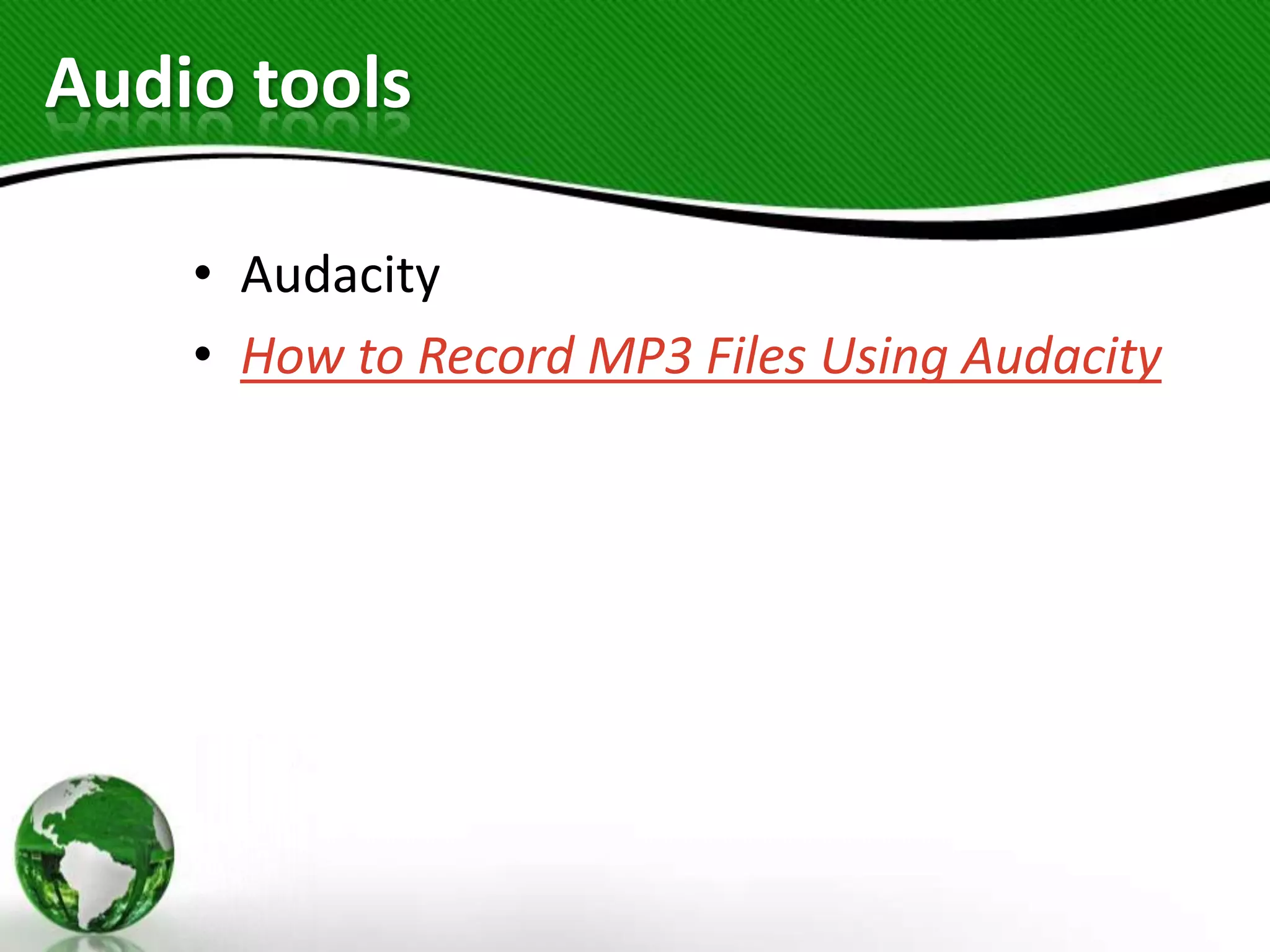 Technology tools for language learning | PPTX