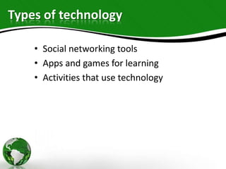 Technology tools for language learning | PPTX