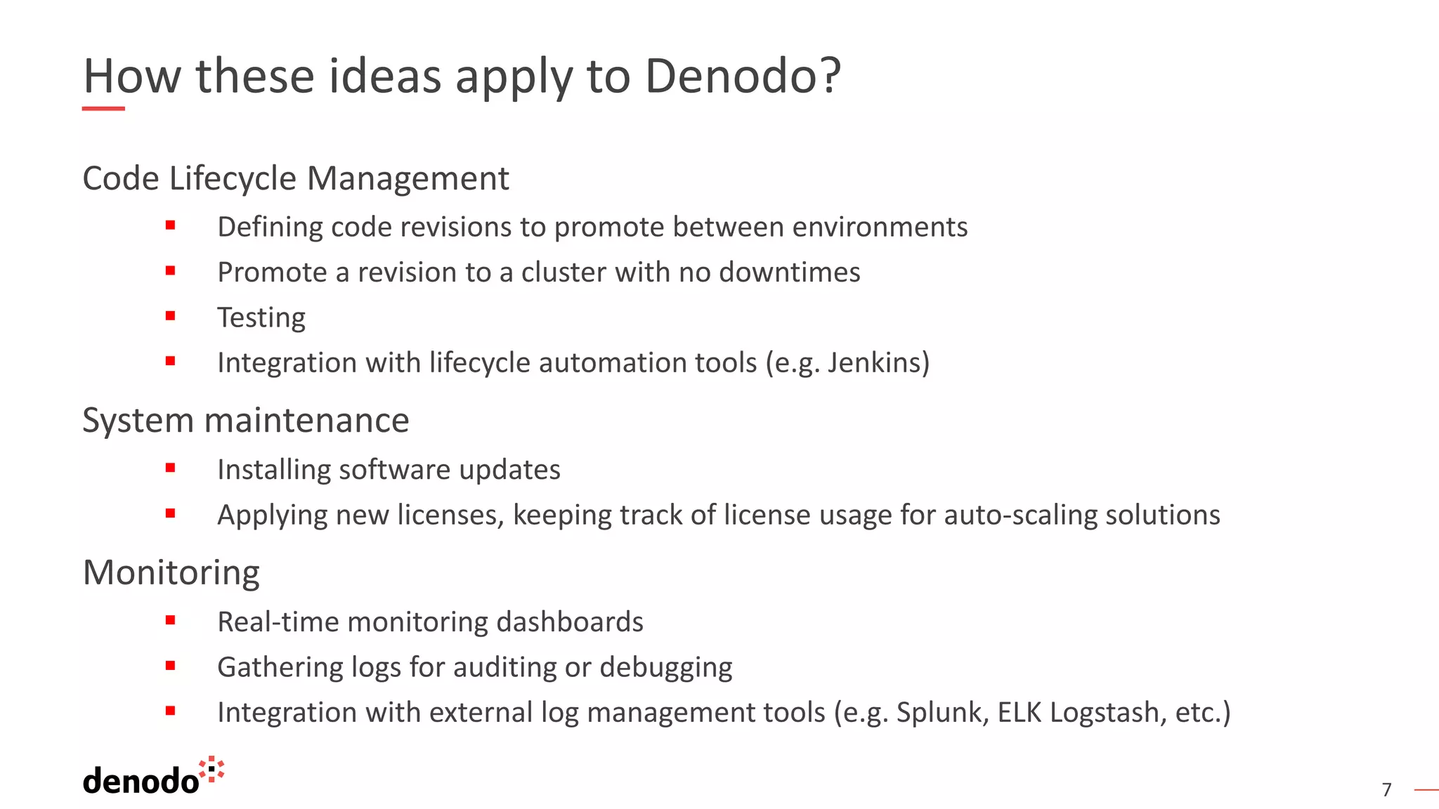 Solution Manager in Denodo Platform 7.0: Admin Made Simple | PDF
