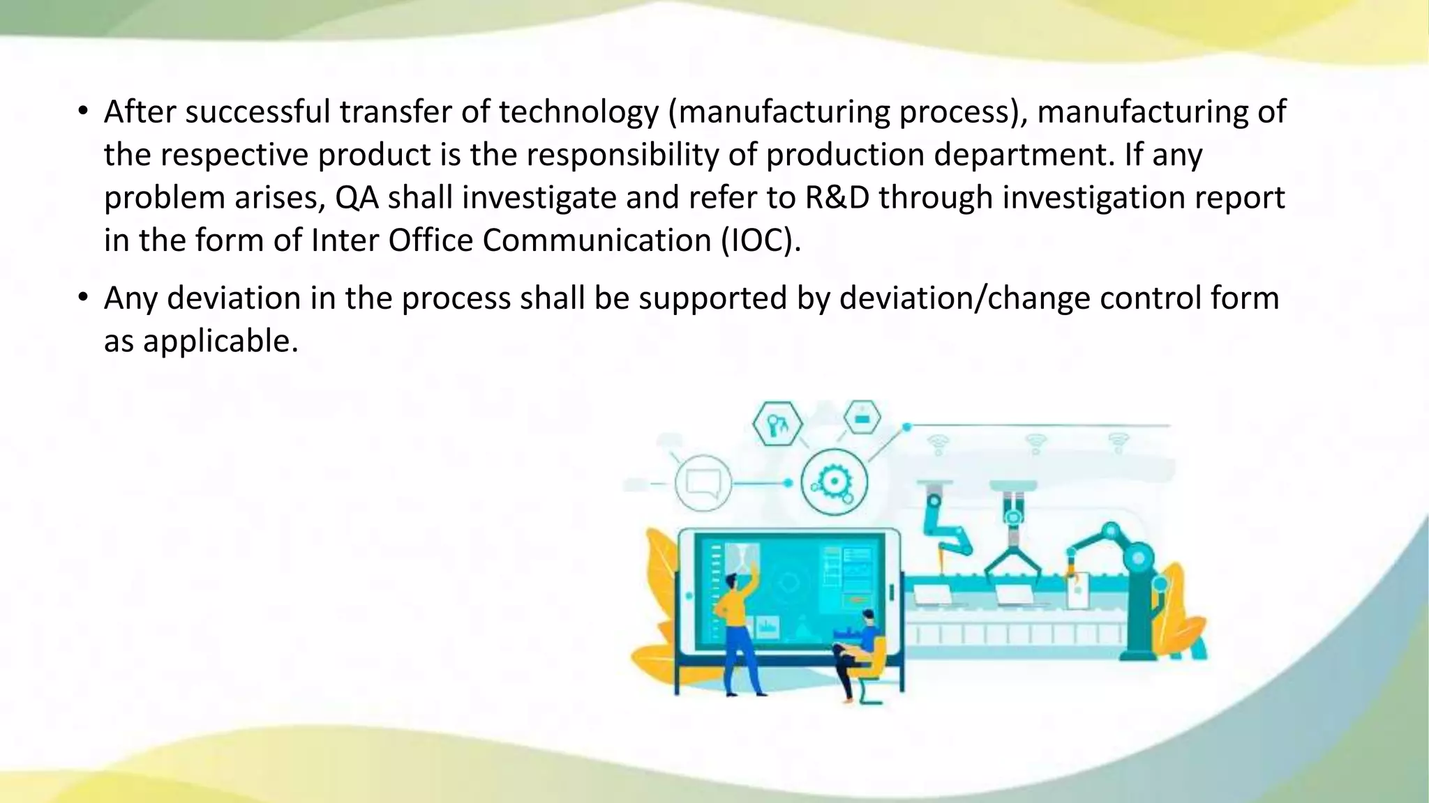 Technology Transfer and Scale-up in Pharmaceutical Industry | PPTX