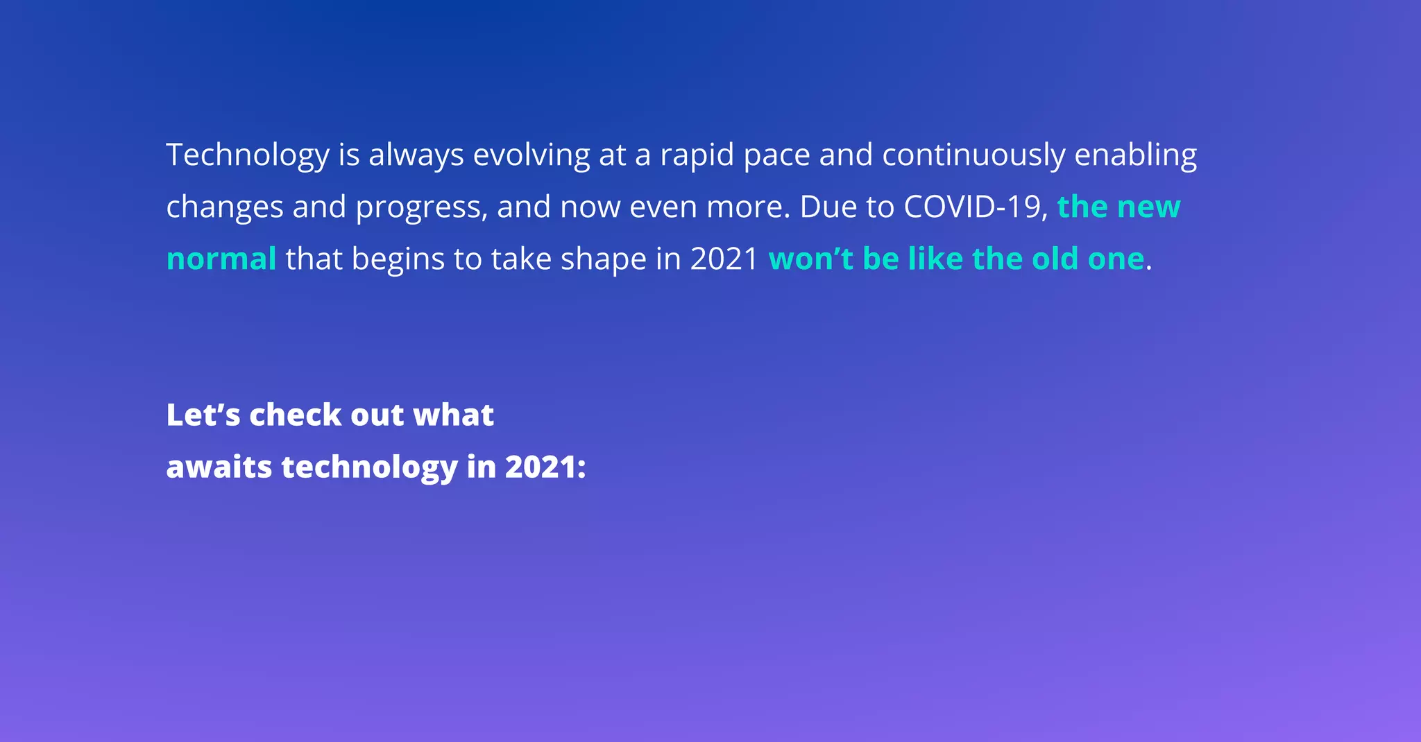 Top Technology Trends for 2021 | PDF