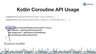 Tackling Asynchrony with Kotlin Coroutines | PDF | Web Development | Internet