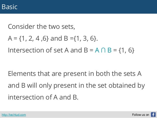 Intersection Operation In Relational Algebra