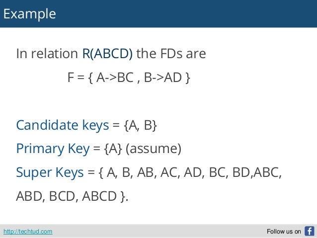 Relation Between Super Key Candidate Key And Primary Key