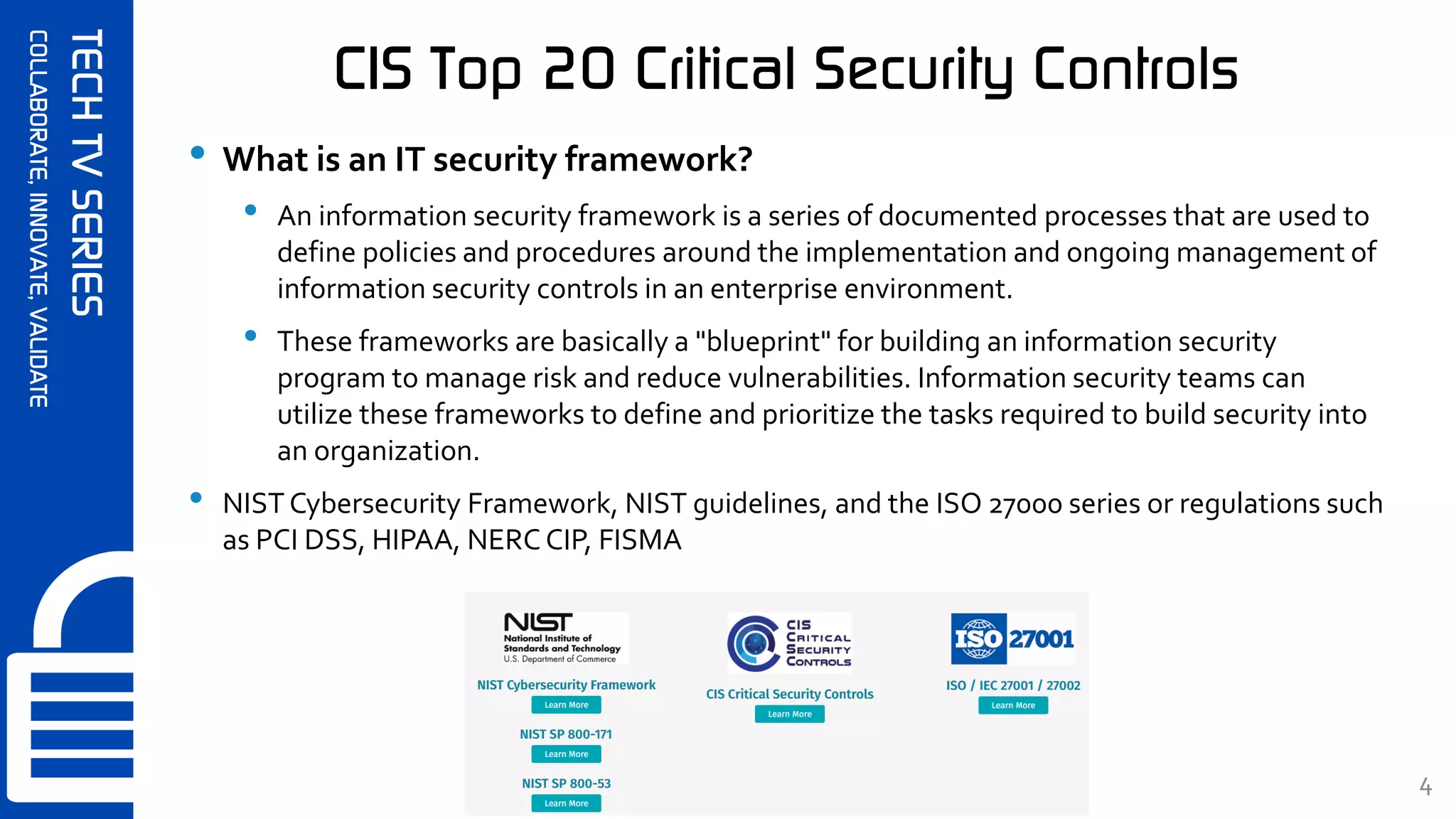 SynerComm's Tech TV series CIS Top 20 Critical Security Controls #1 | PDF