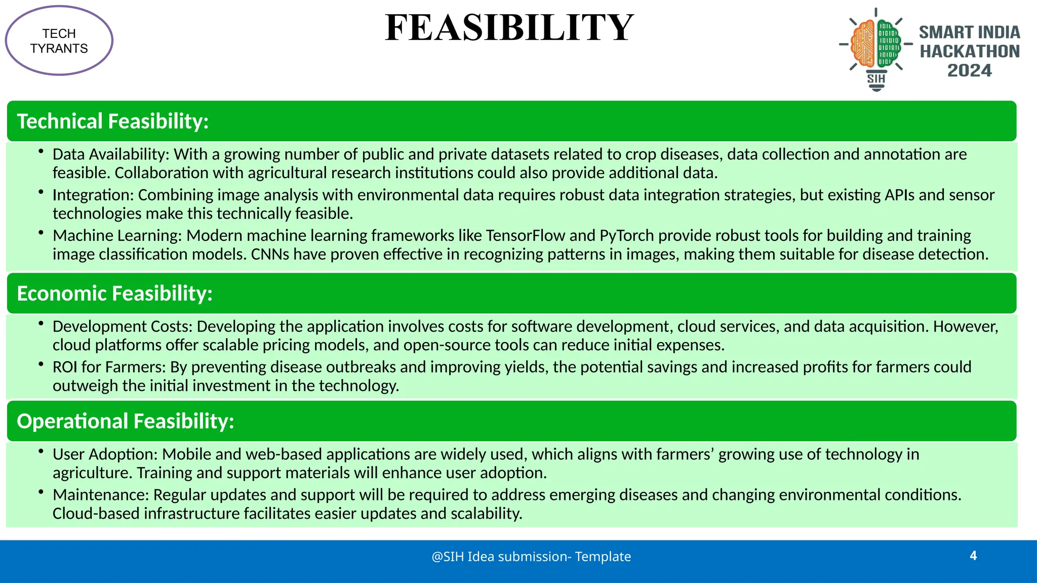 tech tyrants (1) AI-DRIVEN CROP DISEASE PREDICTION | PPTX