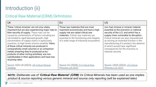techUK Critical Raw Materials | PDF