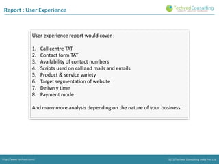 Techved consulting- Competitor Analysis in Web Space | PPT