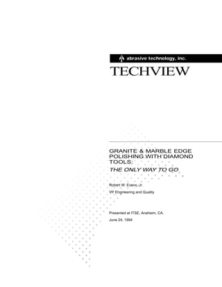 Tech view edge polishing | PDF